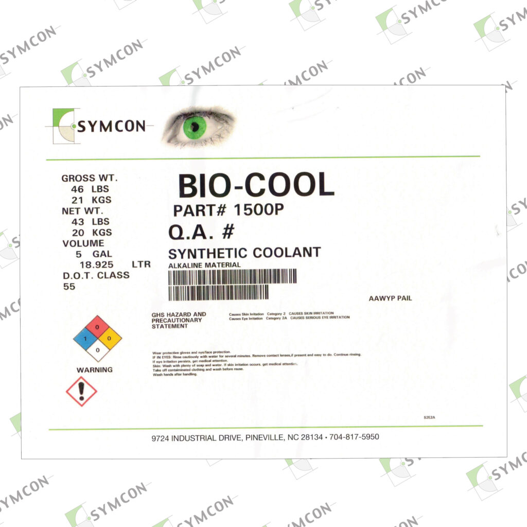 Biocool Coolant – 1 Gallon / 5-Gallon / 55-Gallons – Symcon Vision